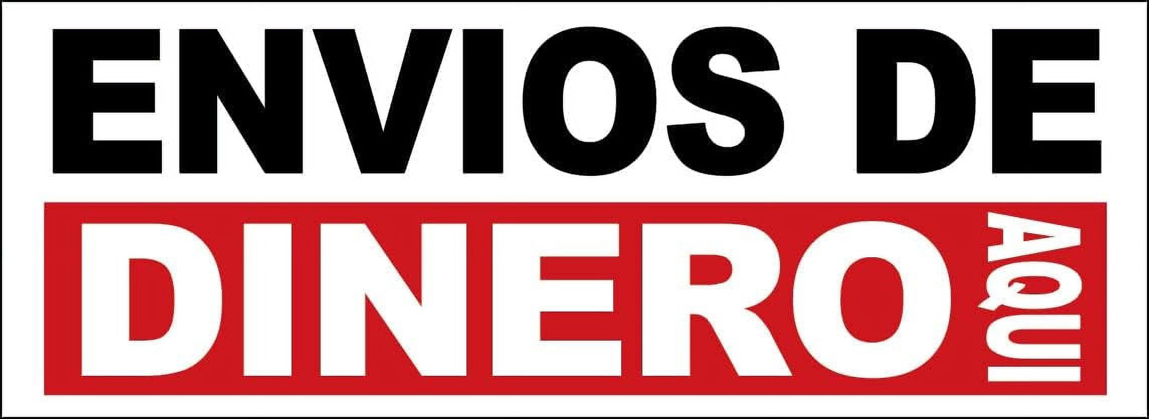 4 Less 18x48 Inch ENVIOS DE DINERO AQUI Vinyl Banner Sign wb - Walmart.com