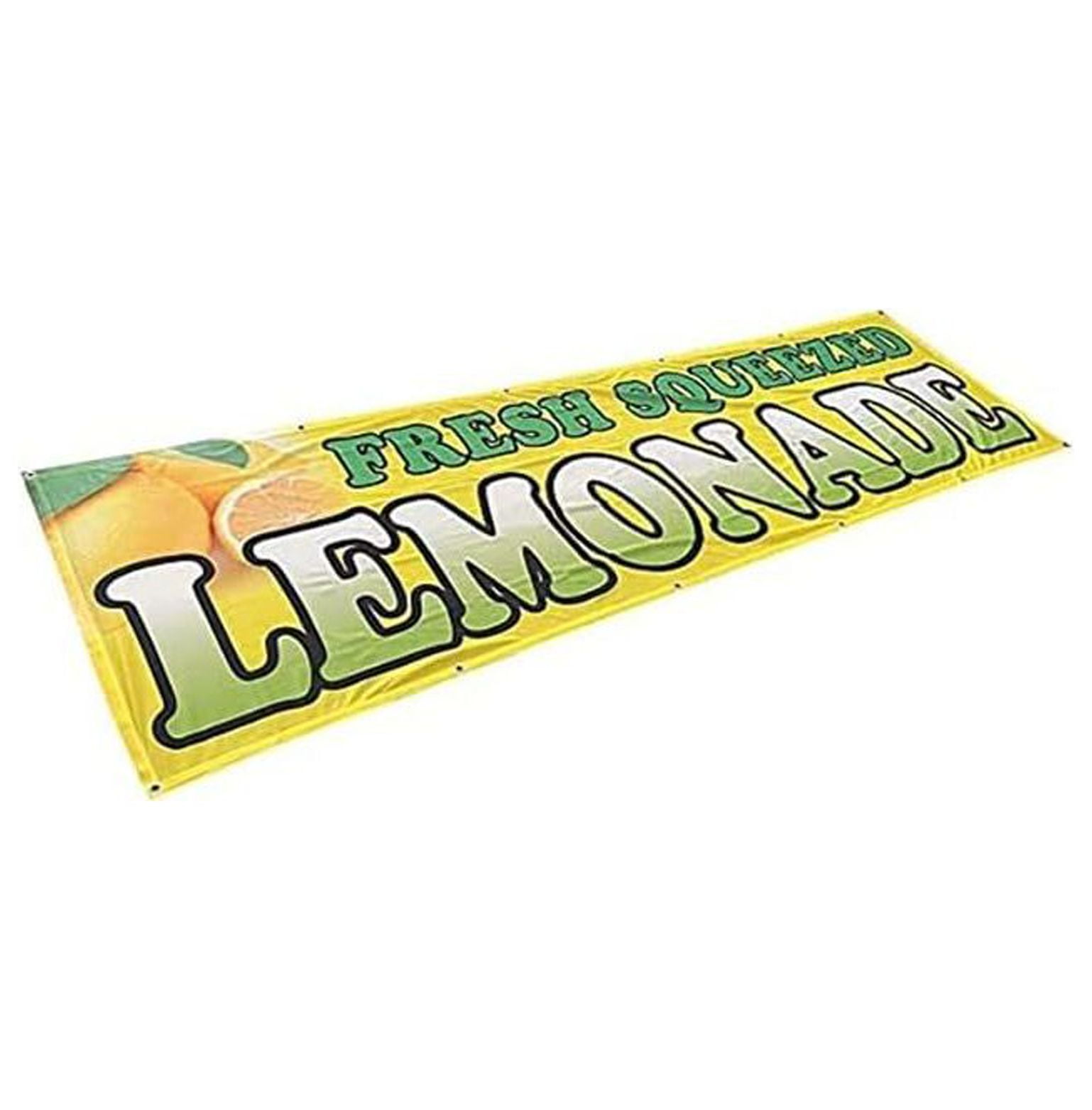 4 Less 2x10 Feet SQUEEZED LEMONADE Vinyl Alternative Banner With ...