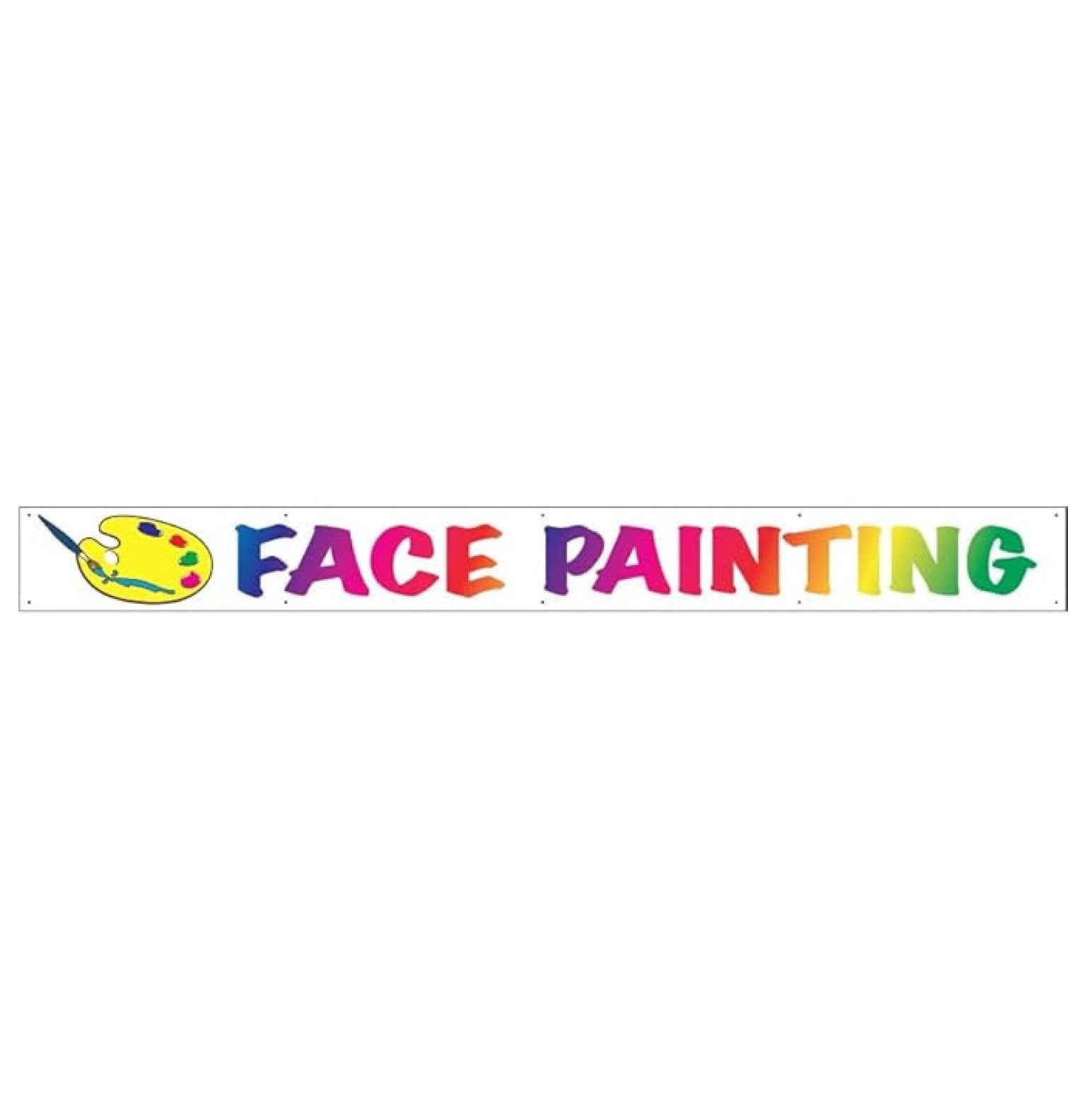 4 Less Co 1x10 Feet FACE Painting Vinyl Banner Tent Canopy Valance Sign ...