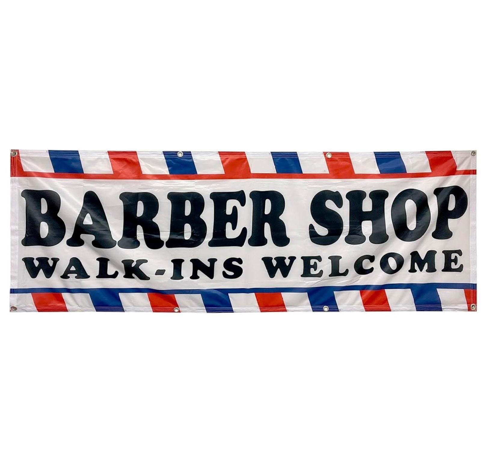 4 Less Co 2x6 Feet BARBER SHOP WALK INS WELCOME Banner Store Sign ...