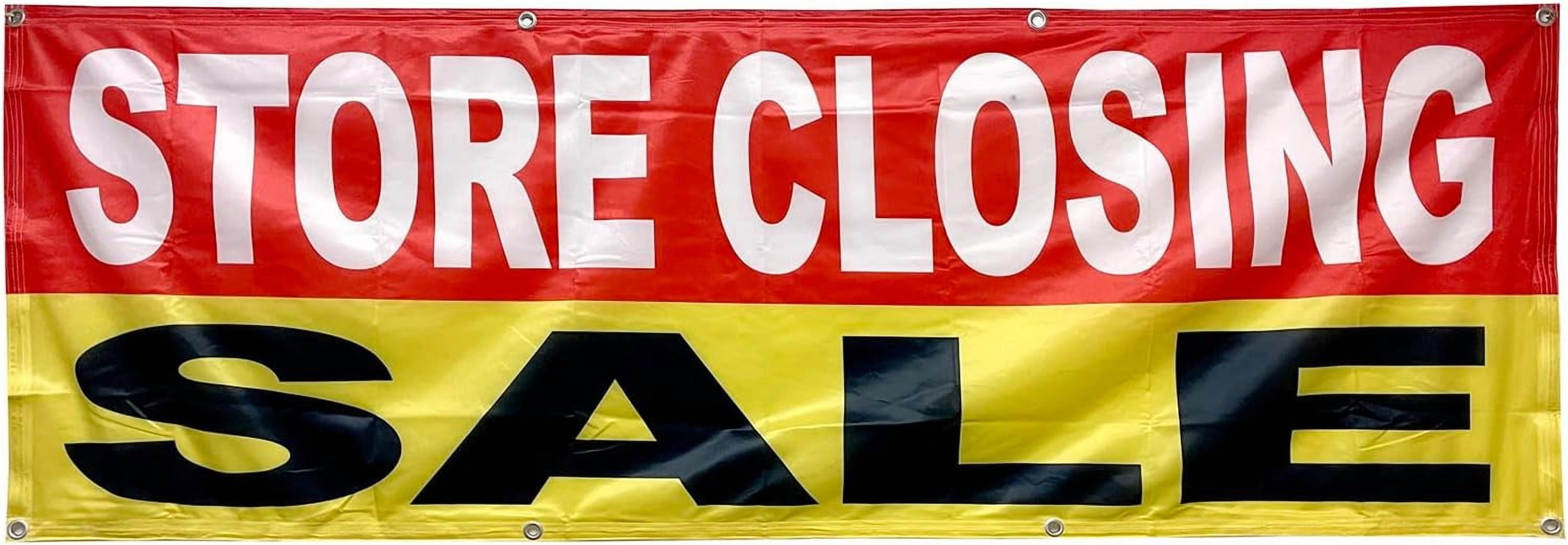 4 Less Co 2x6 Feet STORE CLOSING SALE Banner Store Sign Fabric ...
