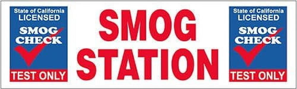 4 Less Co 3x8 Ft Smog Check Vinyl Banner Sign Test ONLY with Grommets ...