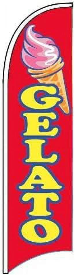 4 Less Windless Swooper Flag Banner Sign 2.5x11.5 ft Tall (Flag ) rb ...