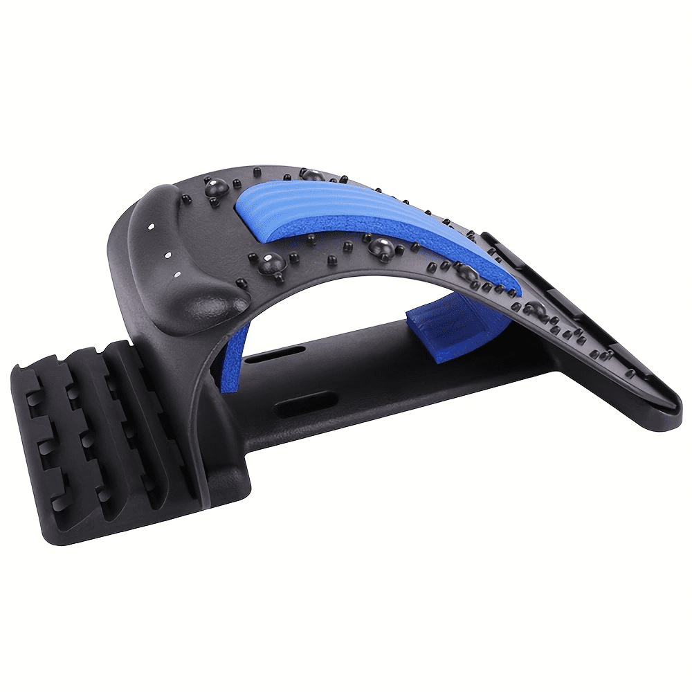 4-Level Adjustable Back Stretcher Back Massager Lumbar Cervical Spine ...