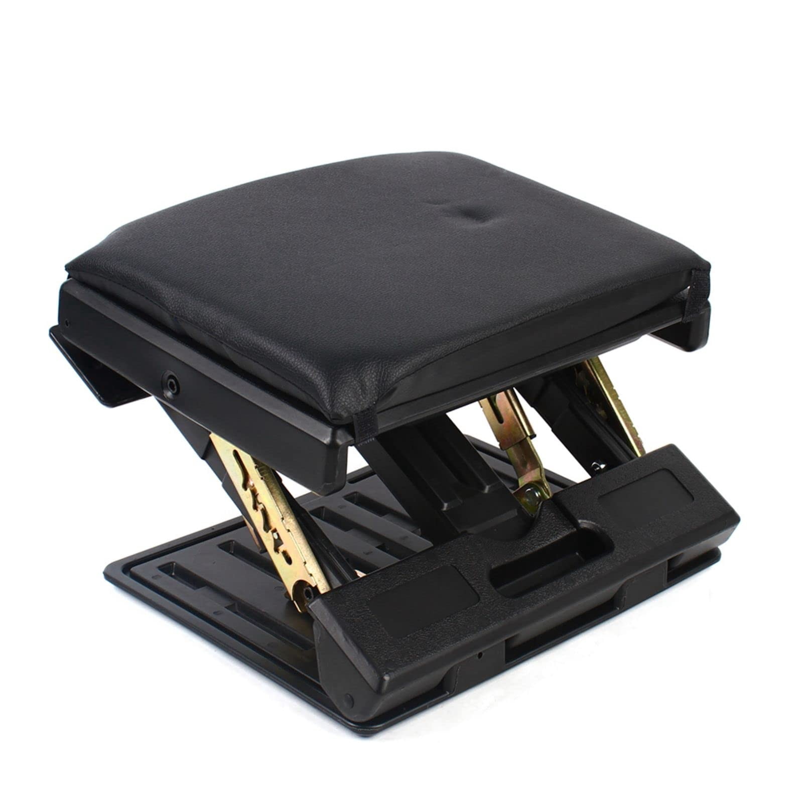 4-Level Height Adjustable Footstool PVC leather Soft Foot Rest Pad ...
