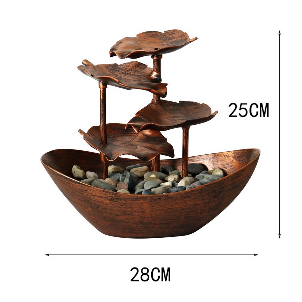 4 Level Tabletop Water Fountain Tabletop Waterfall Fountain for Living ...