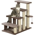4 Levels Cat Steps, Pet Stairs Carpeted Ladder, Kitten Tree Climber ...