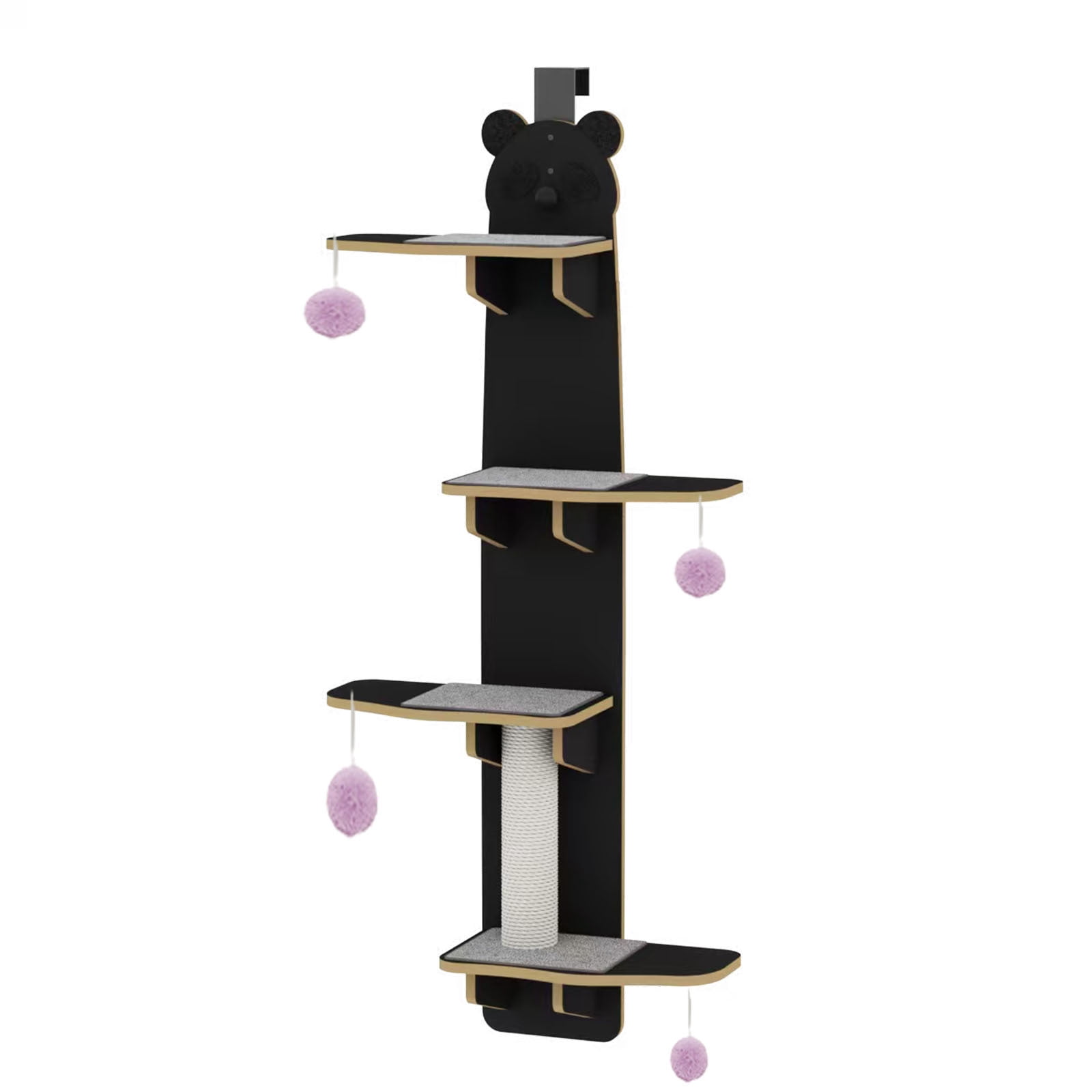 4-Levels Over Door Cat Climber, Space Saver Cats Shelf for Indoor Cats ...