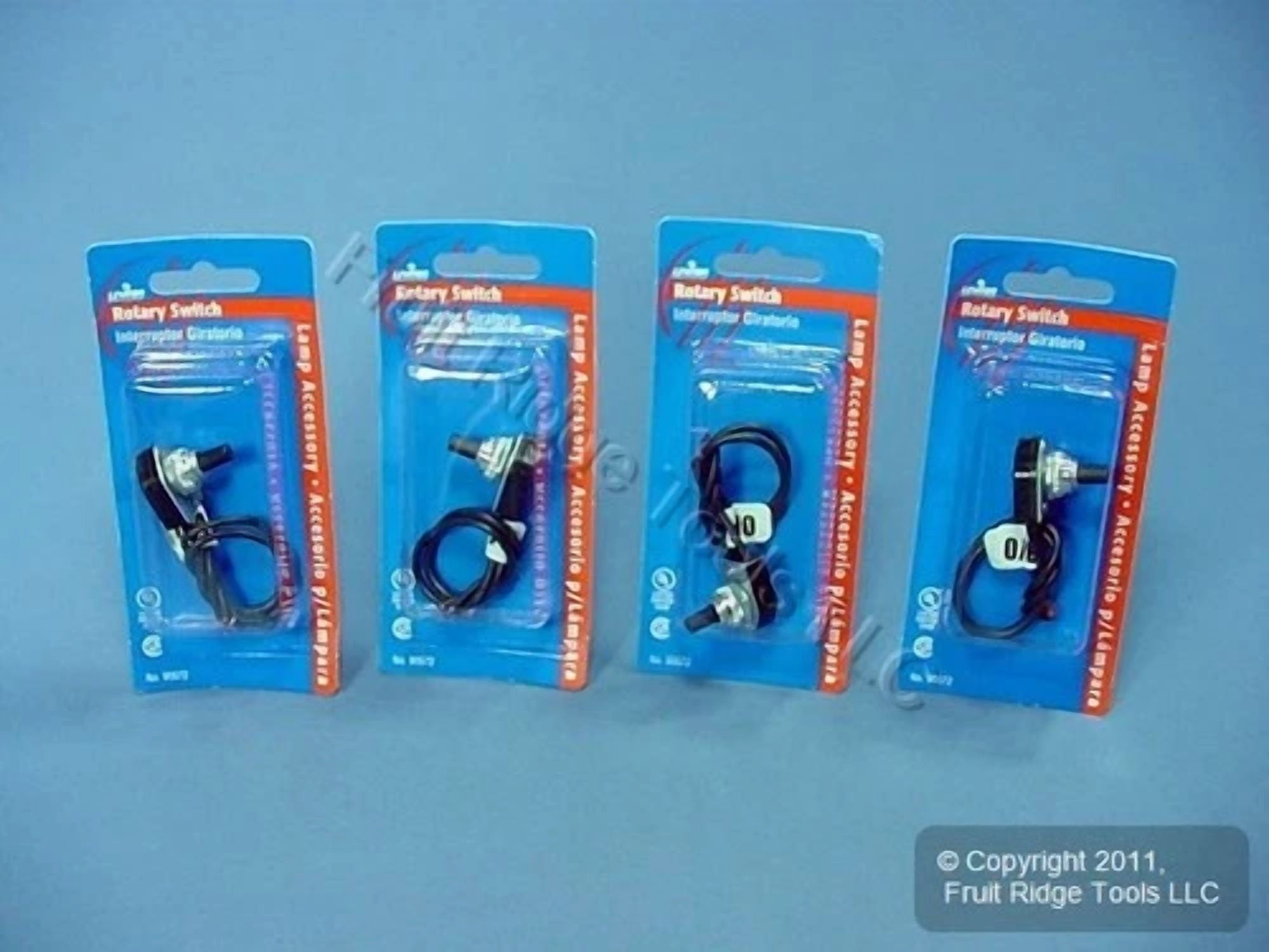 4 Leviton Rotary On/Off Appliance Switches 6A 125V 3A 250V 90572 ...