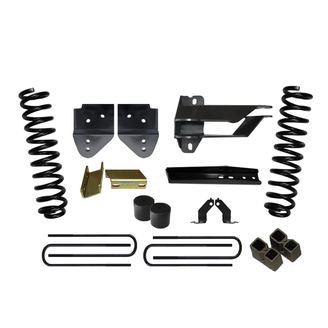 4" Lift Kit Includes Front Coil Springs Track Bar Fits 17-19 Ford F350 ...