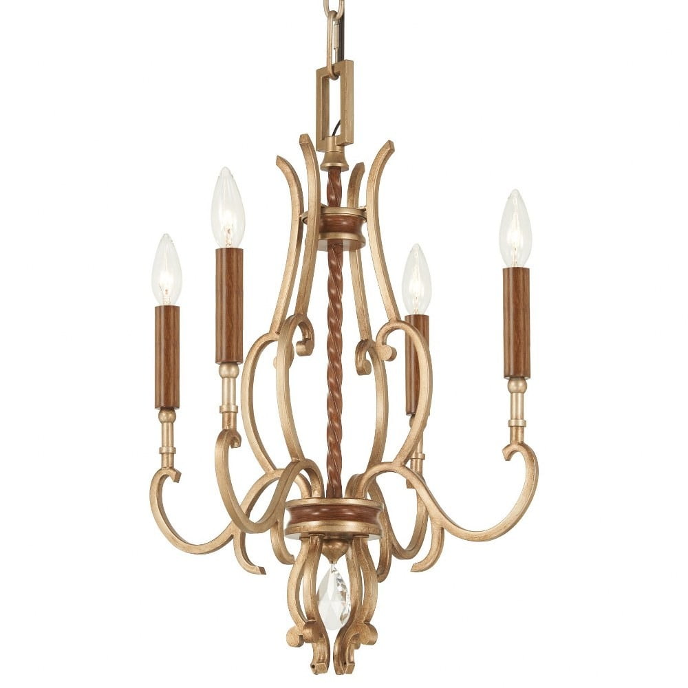 4 Light Chandelier-23.5 Inches Tall And 16.5 Inches Wide -Traditional ...