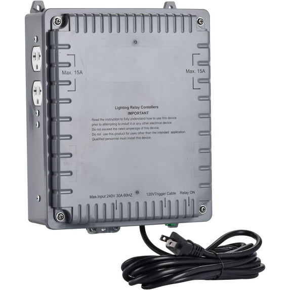 4-Light Controller with Trigger Cord, 4 Lighting Relay Controller, 120/ ...