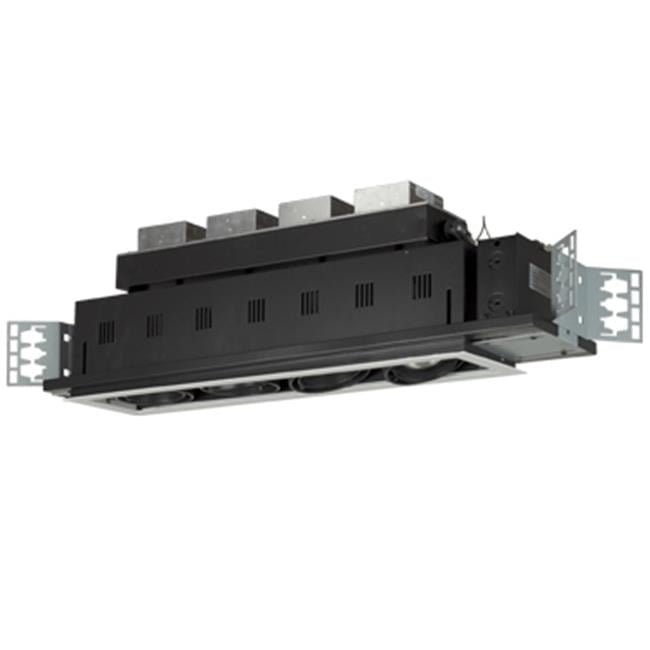 4 Light Double Gimbal Linear Recessed - White & Black - Walmart.com