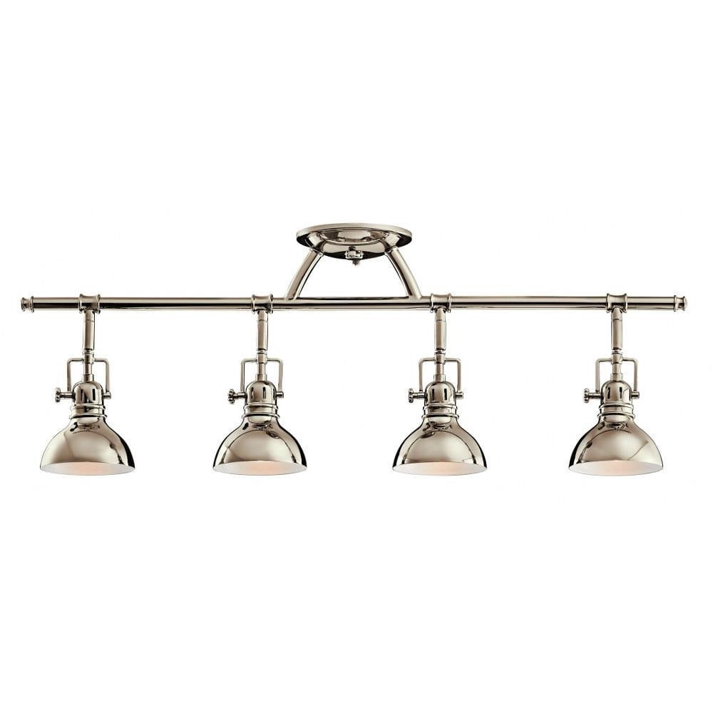 4 Light Fixed Rail with Vintage Industrial Inspirations 11.25 inches ...