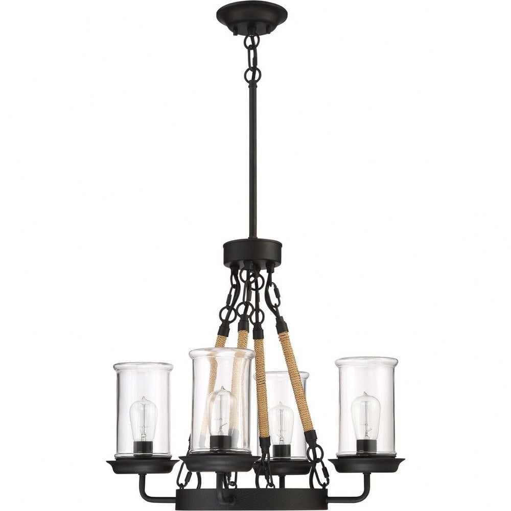 4 Light Outdoor Chandelier In Transitional/Cottage/Country Style-22.5 ...