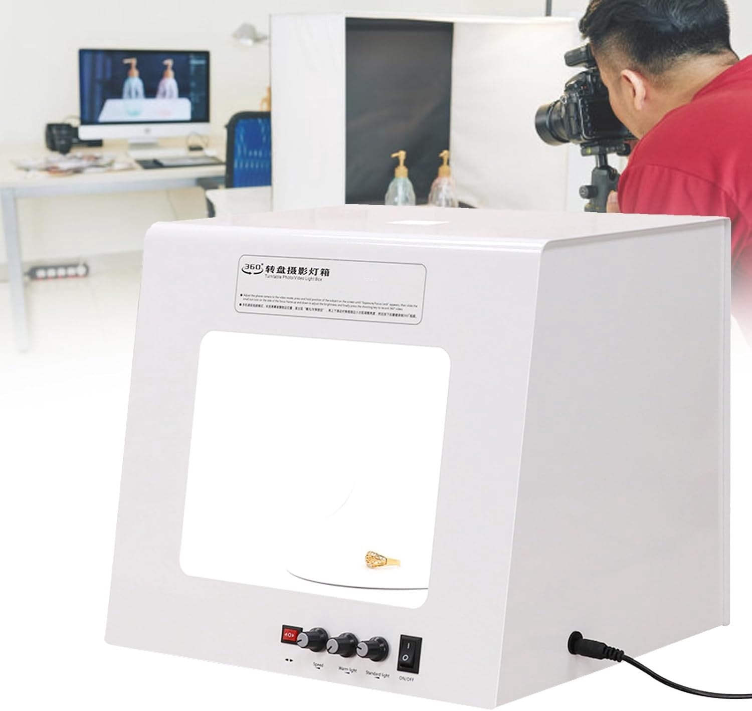 4 Light Panels Photography Light Box, 5 Color Photography Backdrops ...