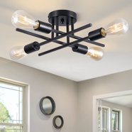 Jackson LED 1-Light Dark Bronze Flush Mount Ceiling Light Fixture ...
