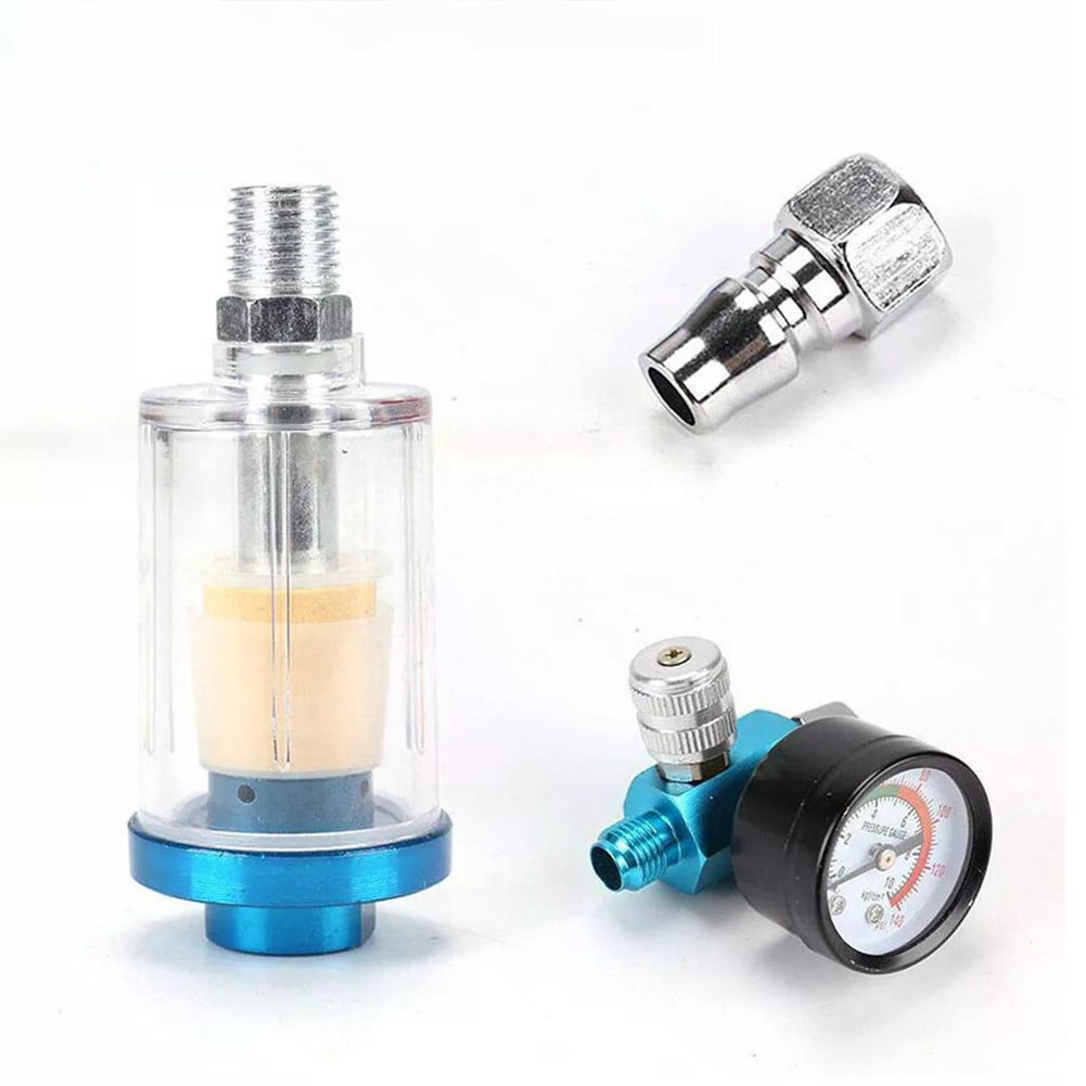 /4 Line Air Filter & Air Pressure Regulator Combination Tool Kit Air ...