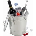 4 Liter Ice Bucket with Scoop and Lid, Double Walled Insulated Ice ...