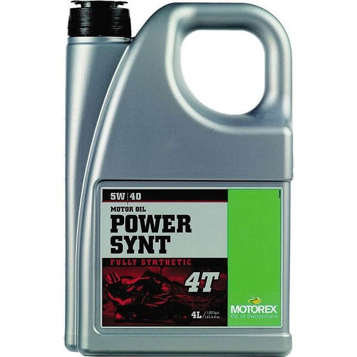 4 Liter Motorex Power Synt 4T Full Synthetic 5W40 Oil - Walmart.com