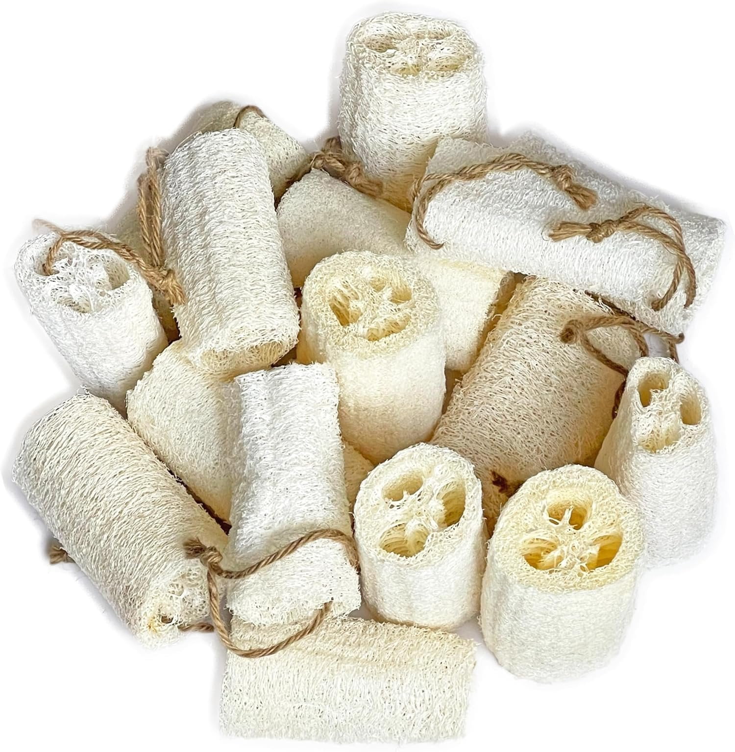 4" Loofah Sponge for Care in Bath Shower Pack of 12 - Walmart.com