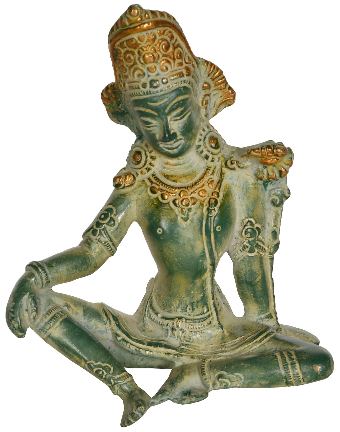 4" Bhagawan Indra Brass Sculpture - Heavenly King Handmade Made in ...