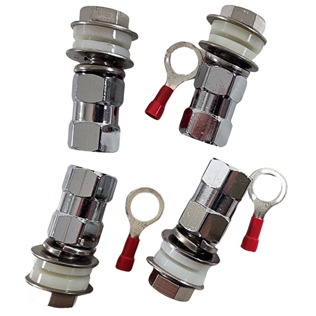 4 Lot Firestik K-4 CB Radio Antenna Split Terminal Lug Style Stud Mount ...