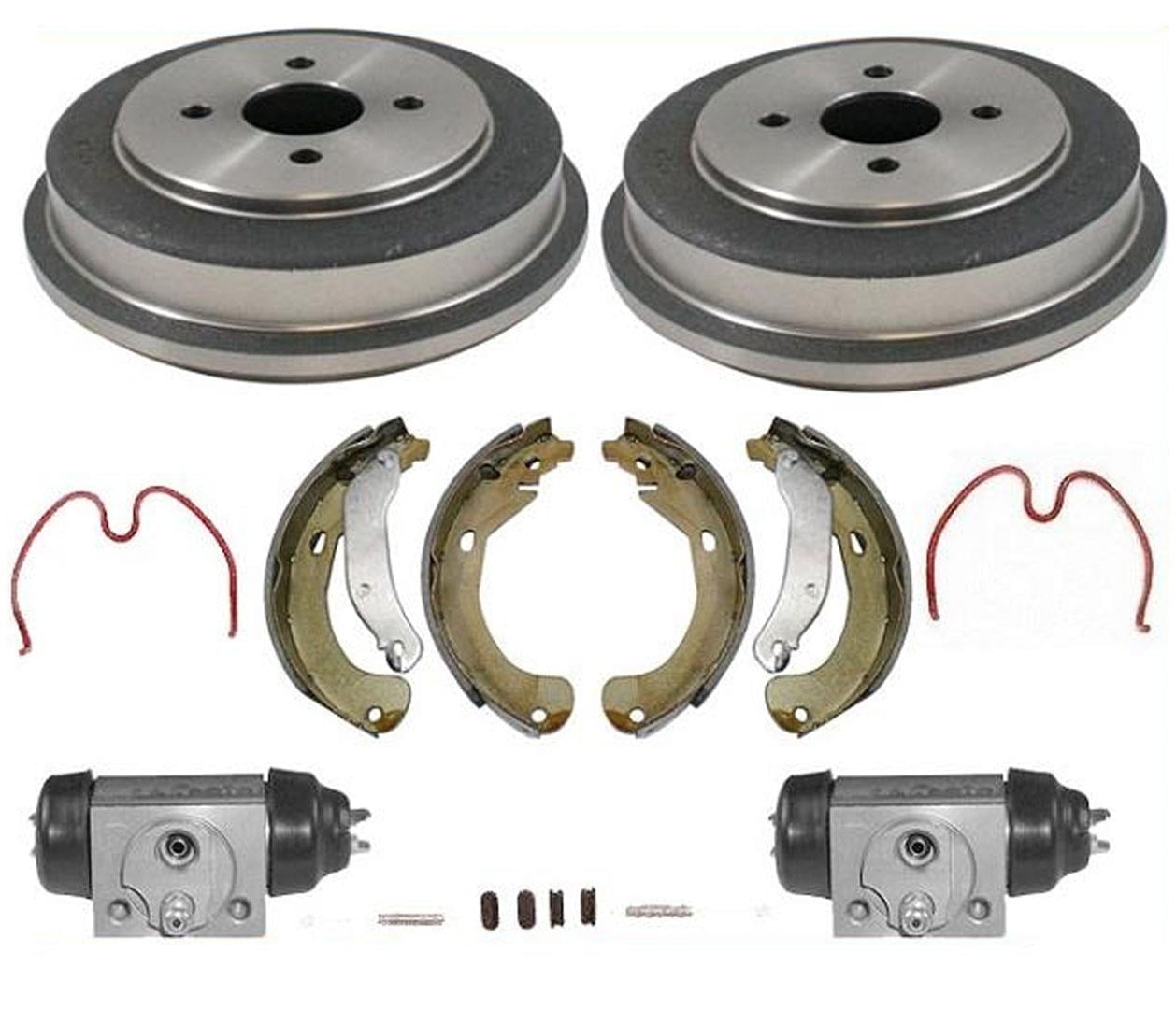 4 Lug Only Drums Brake Shoes Springs Wheel Cylinders for Chevrolet ...