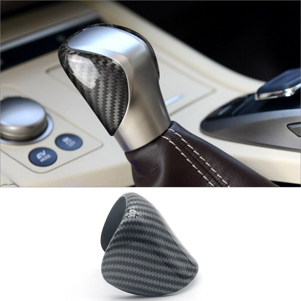 4) Luxury Carbon Fiber Interior Gear Shift Knob Cover for Lexus ES GS IS RX NX - Walmart.com