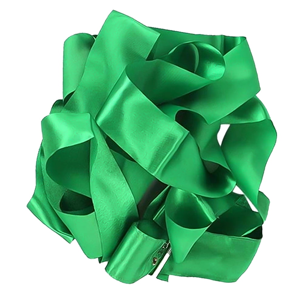 4 M Green Ribbon Art Gymnastics Ribbon Wand Gymnastic Streamer Dance ...
