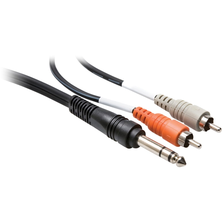 4 M Hosa Insert Cable Stereo 1/4" Phone - Two RCA Send/Return - Walmart.com
