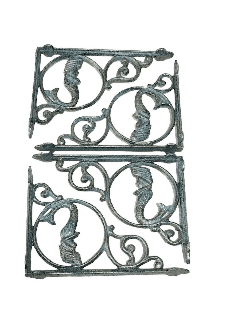4 MERMAID Nautical Brackets Garden Braces Shelf Bracket Corbels Beach ...