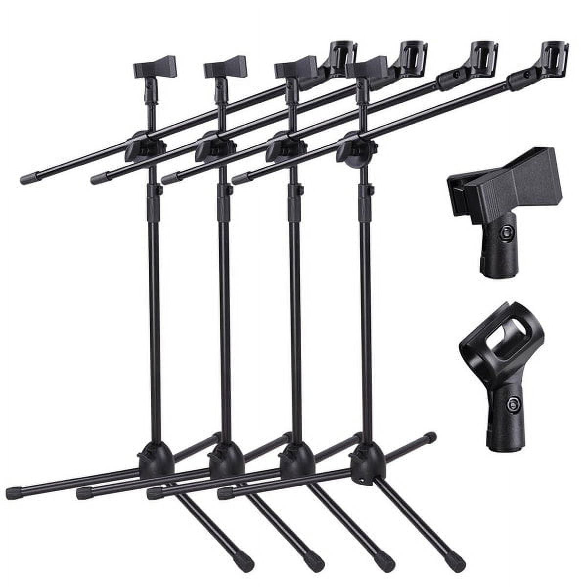 4 MR DJ MS500 Heavy Duty Telescoping Microphone Mic Boom Stand, Tripod ...