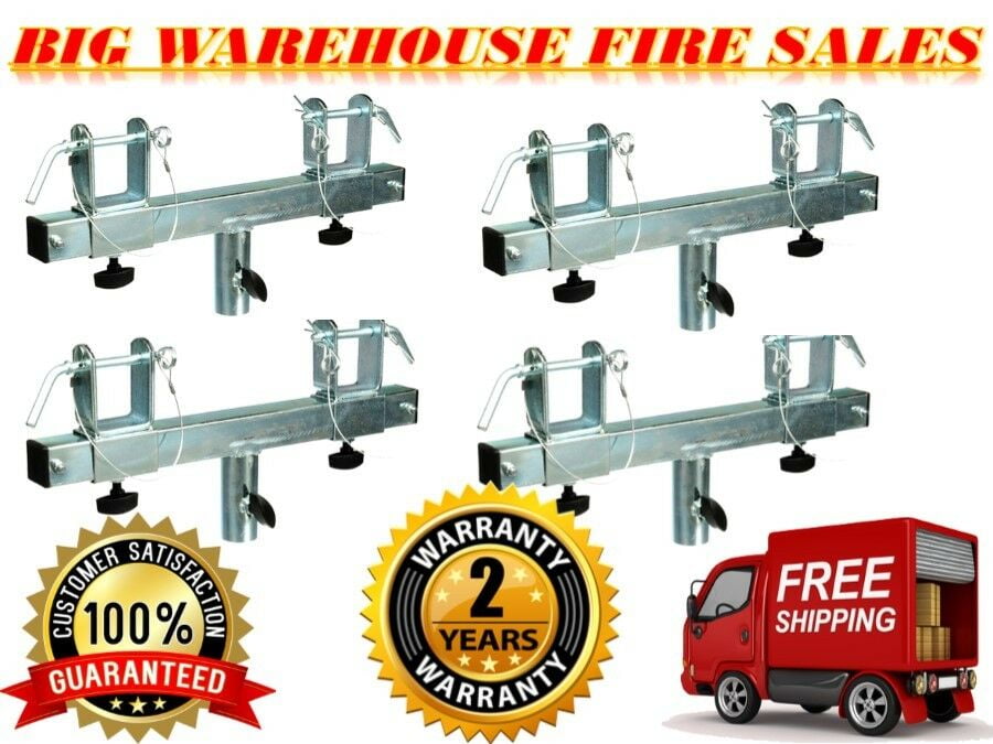 4 MR DJ Universal Chrome T-Adapter Triangle or Square Truss Adapter ...