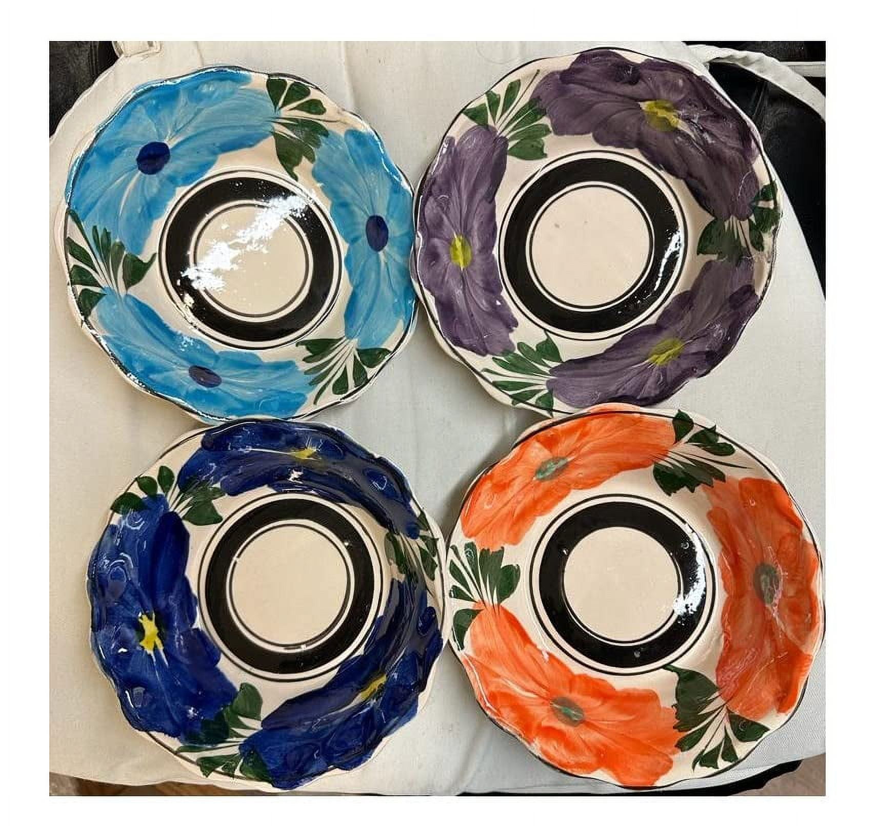 4-Made in Mexico Grande Liso Plato Hondo Para Menudo Caldo Pozole Sopa ...