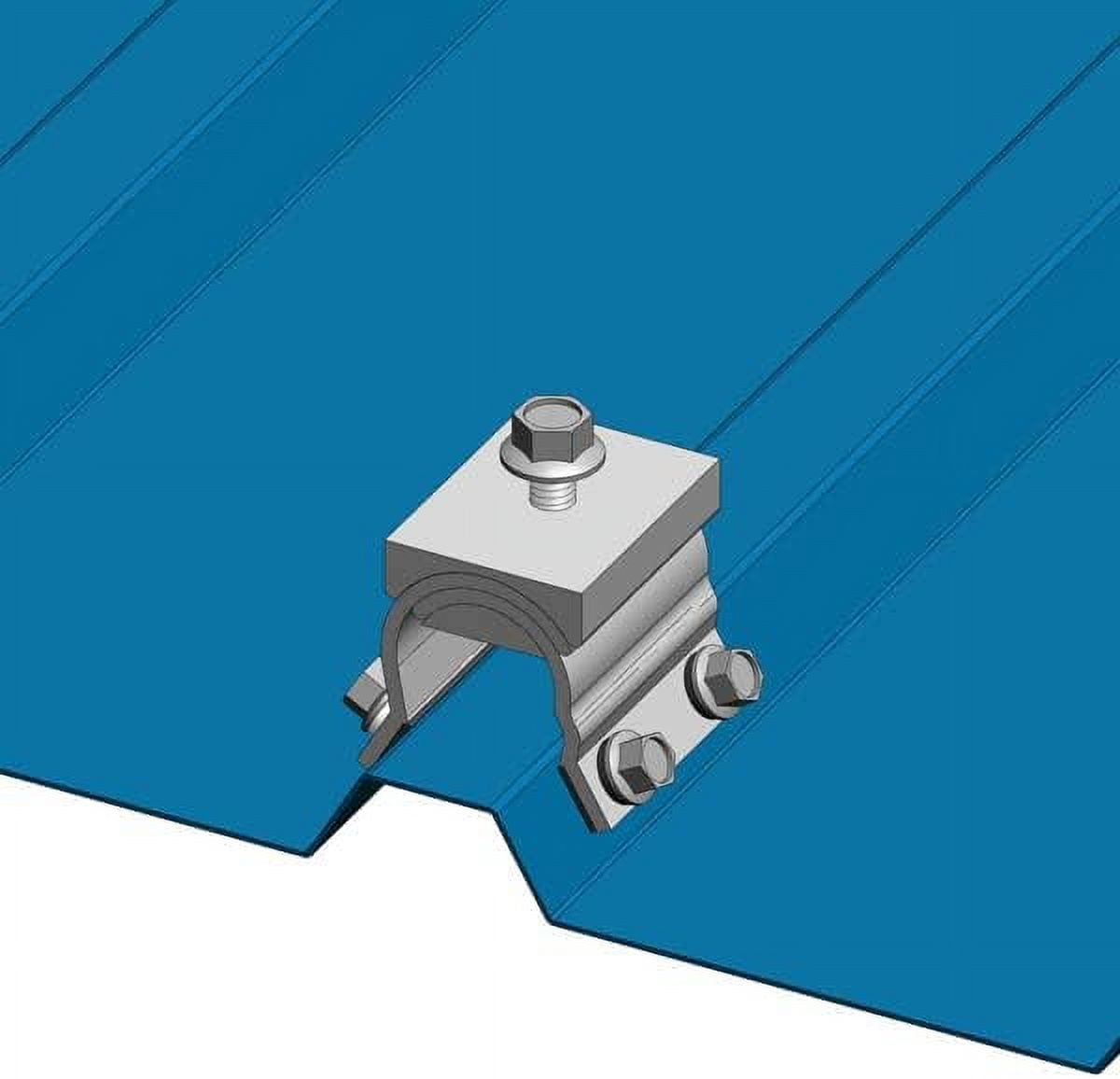 4 MageBracket RL R-Panel Trapezoidal Metal Roof Mounting Racking Rib ...
