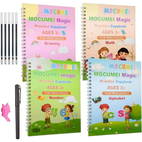 4 Magic Practice Copybook for ,Handwriting Practice for , Magic ...