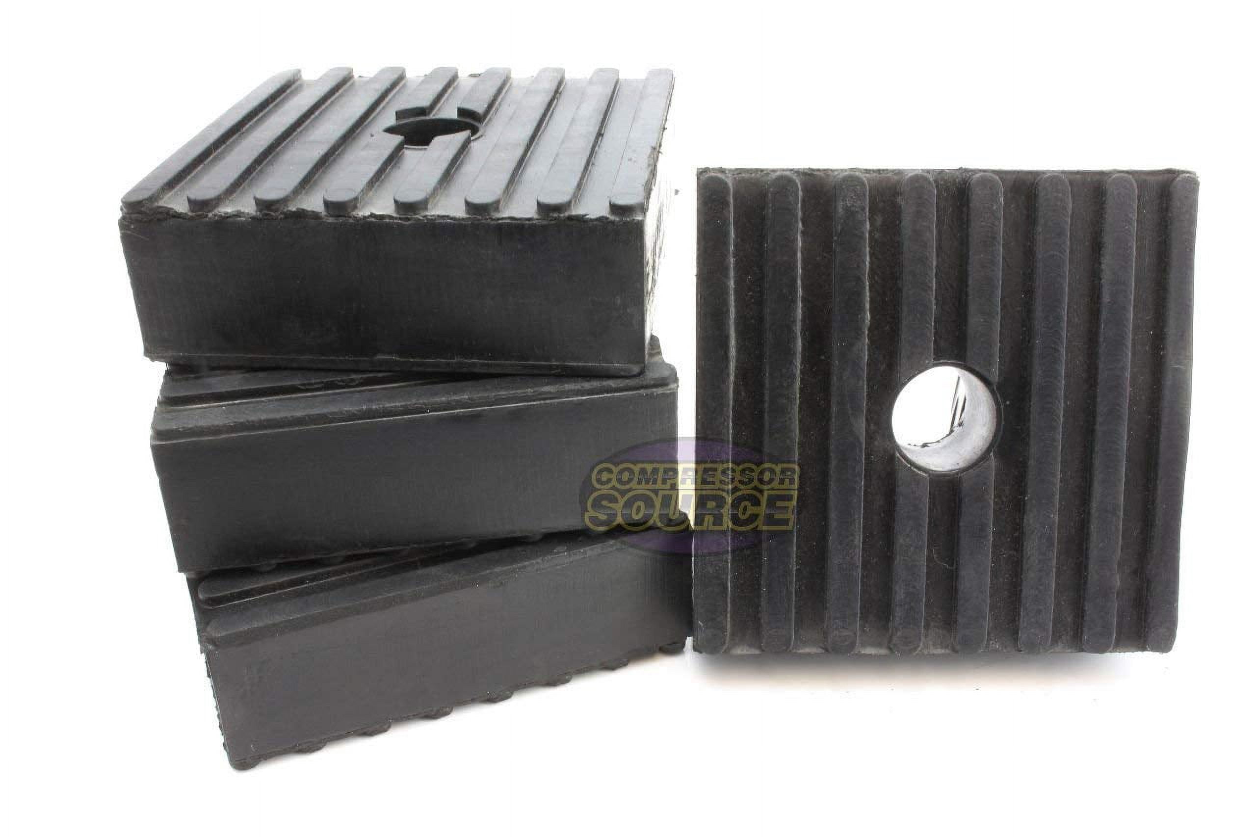 4 Medium Vibration Isolation Pads Heavy Equipment 3x3x1 - Walmart.com