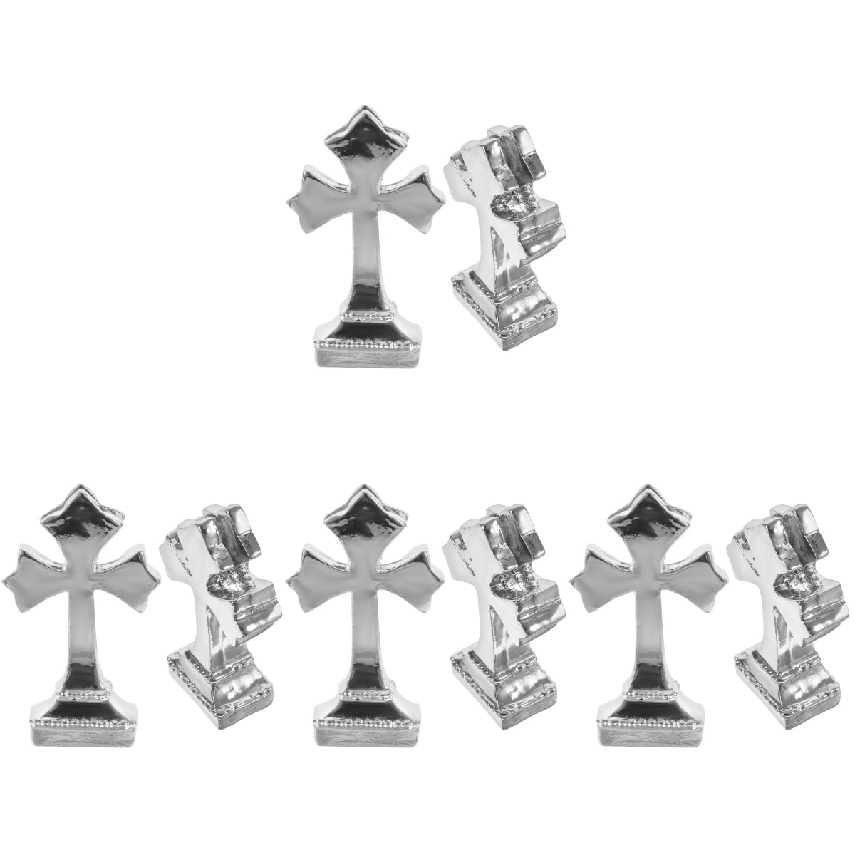 4 Message Clips Memo Display Record Stand Plate Stands for Office White ...