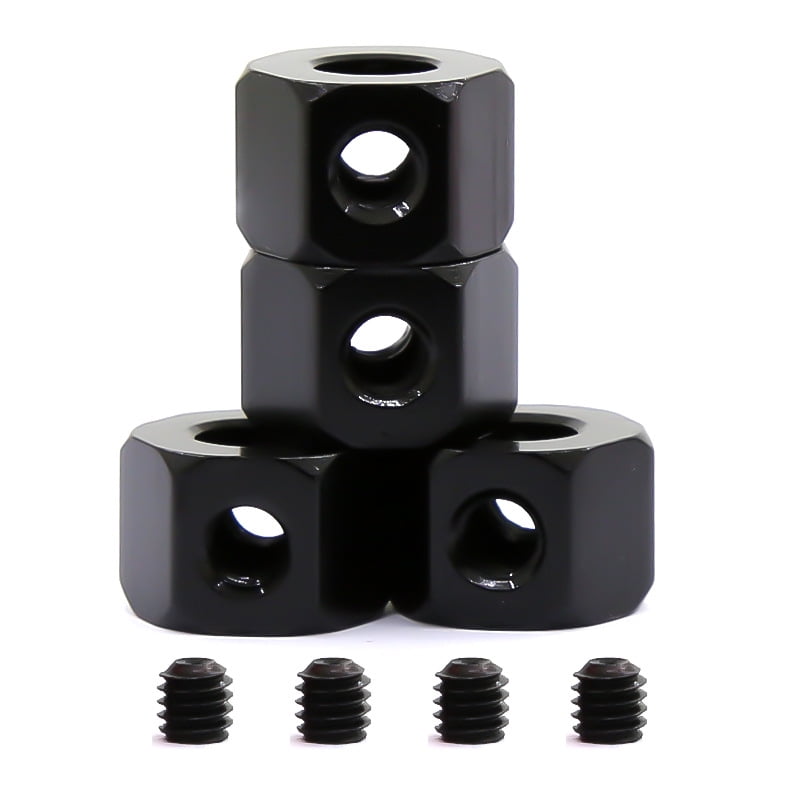 4* Metal RC Car Wheel Hub Hex Adapter For WPL D12 C14 C24 B14 B16 MN ...