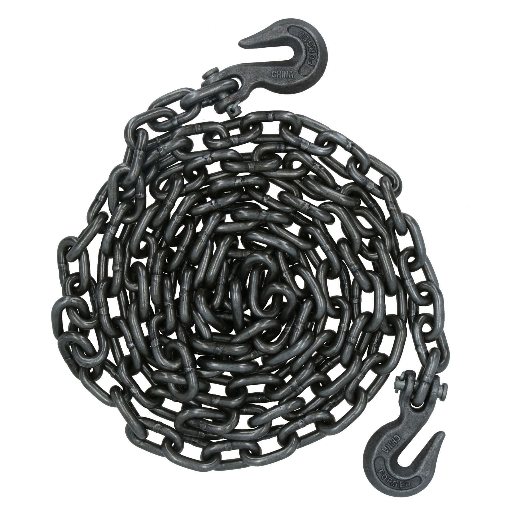 4 Metre Tow Towing Recovery Chain 2 Grab Hooks With 2450kg Working Load ...