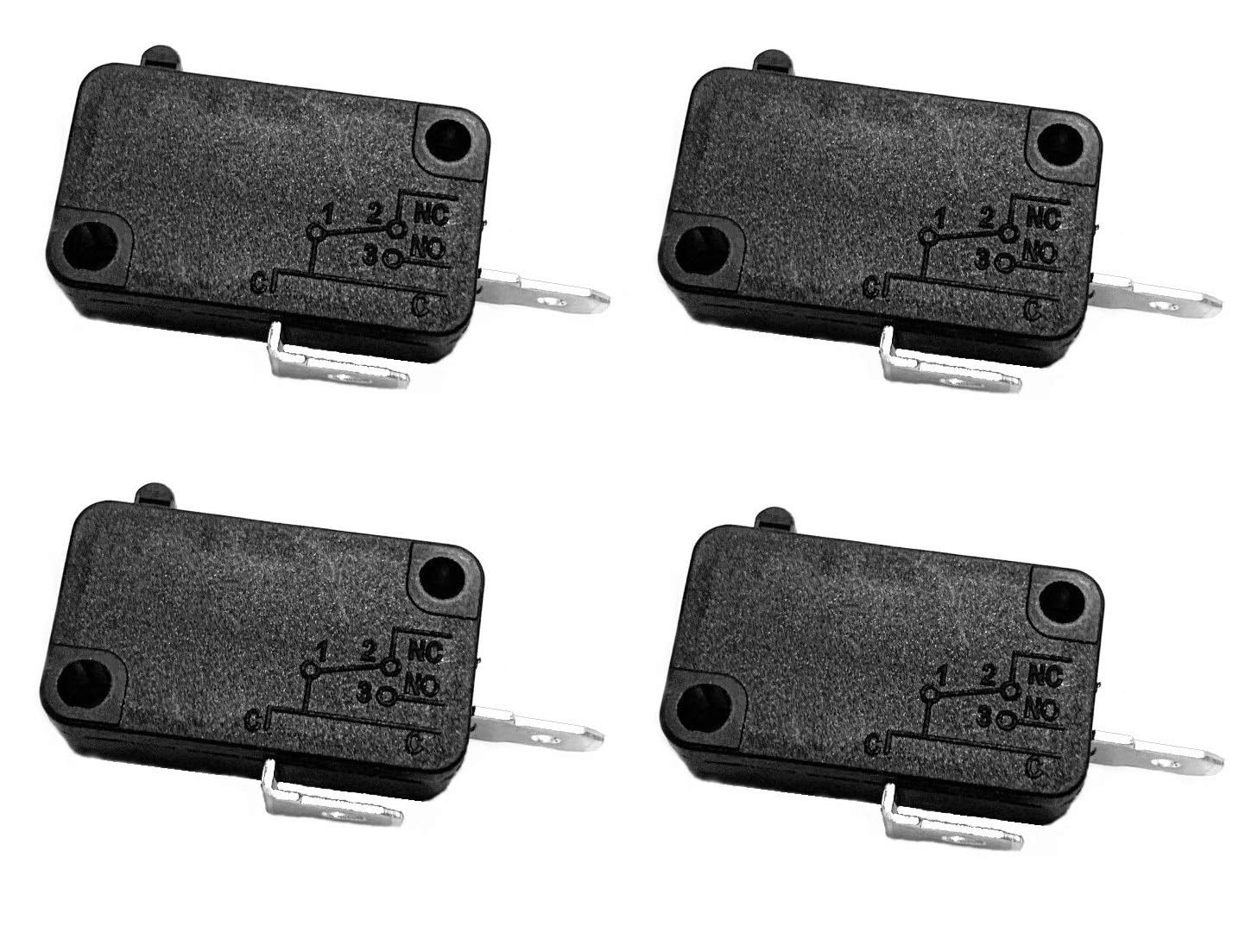 (4) Micro Switch Pin Plunger, Snap Action Switch 250VAC for Honeywell ...