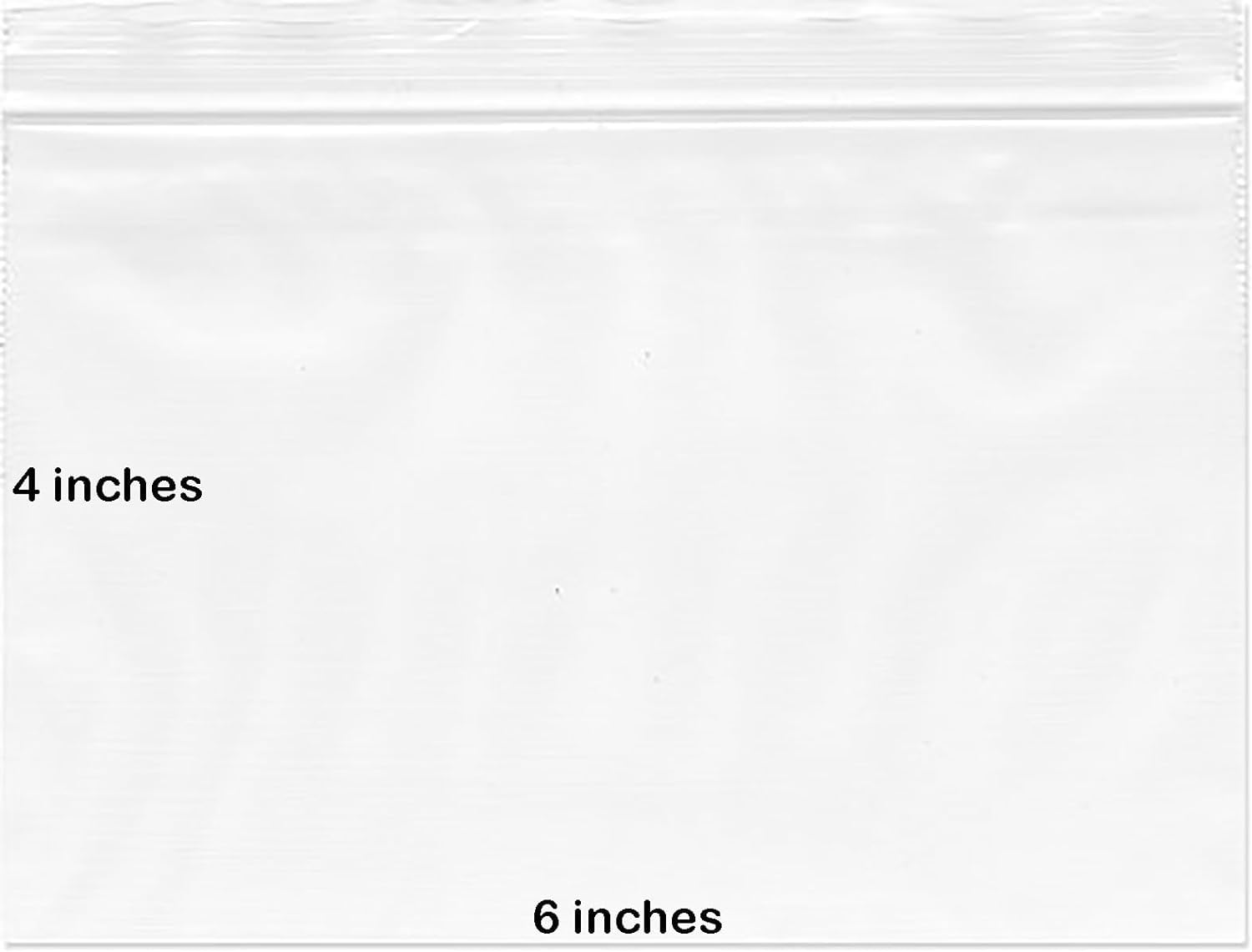 4 Mil 6x4 Heavy Duty Clear Plastic Zip Lock Bags Reloc Bag 500 Counts