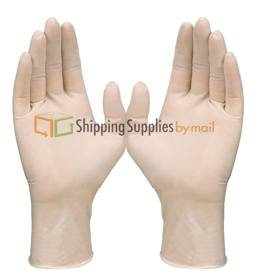 4 Mil Thick Disposable General-Purpose Natural Rubber Latex Gloves ...