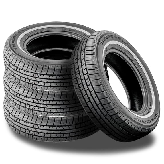 4 Milestar MS775 P205/75R15 97S White Wall Stripe All Season Touring ...