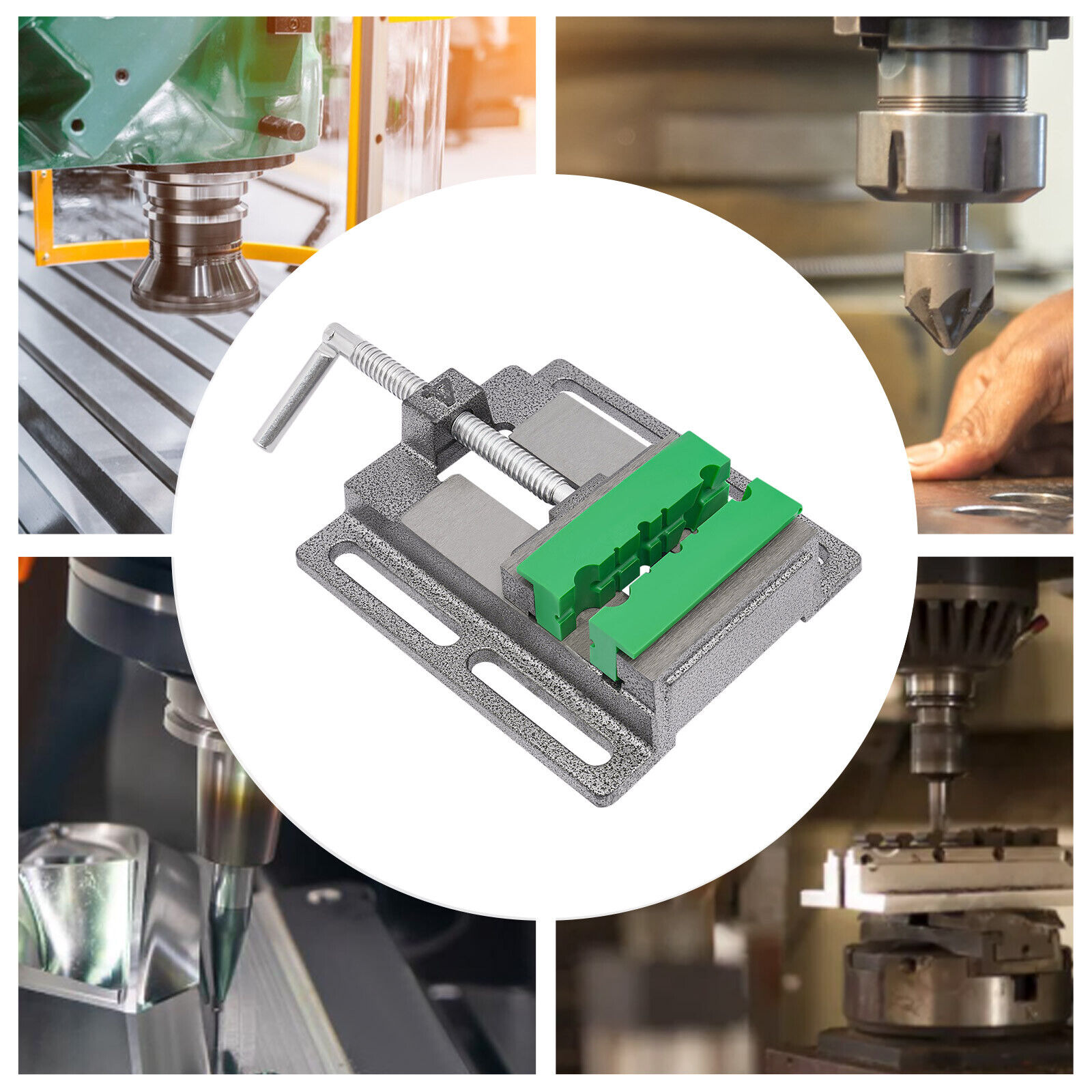 4" Mini Bench Vise Clamping Table Flat Drill Press Vice CNC Milling ...