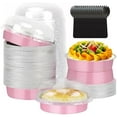 4” Mini Cake Tins with Lids 50 Pack, Small Aluminum Foil Pie Pans ...