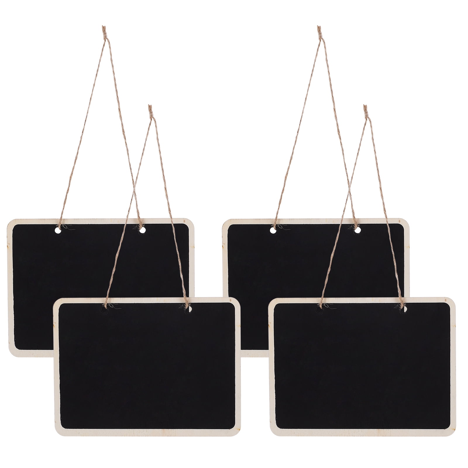 4 Mini Hanging Chalkboard Signs Double-sided Memo Board for Home/Office ...