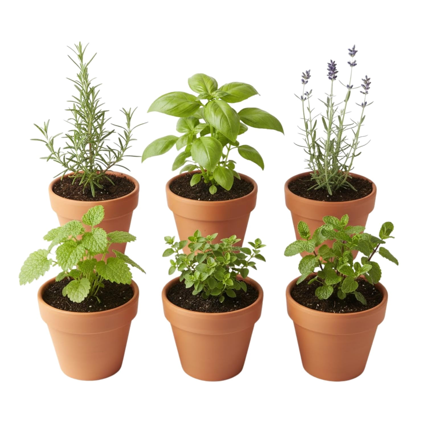 4 Mix Herb Plants Live, Edible and Fragrant Herb Assortment 4-8'' Tall ...