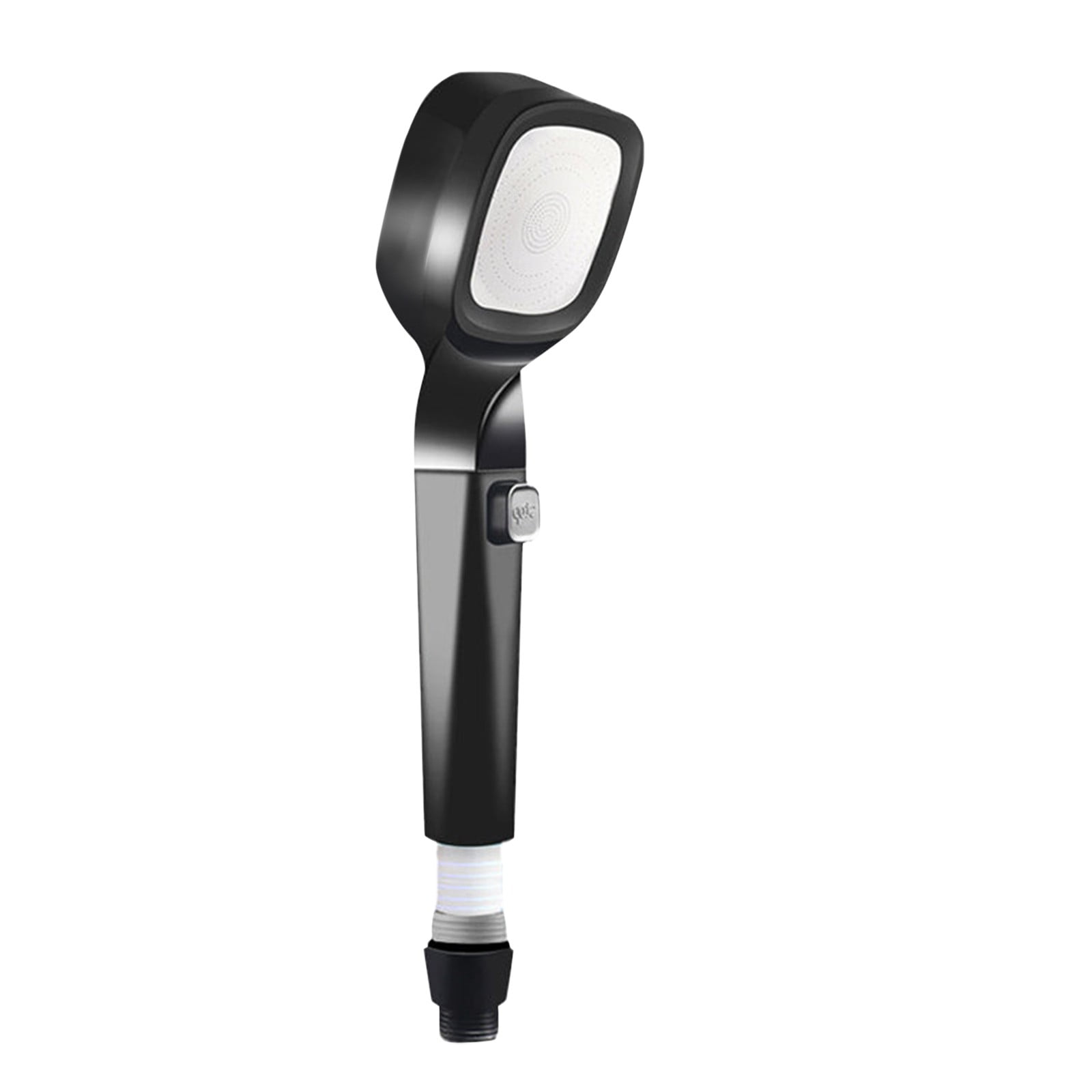 4-Mode Pressurized Handheld Shower Head – Black ABS Water-Saving ...